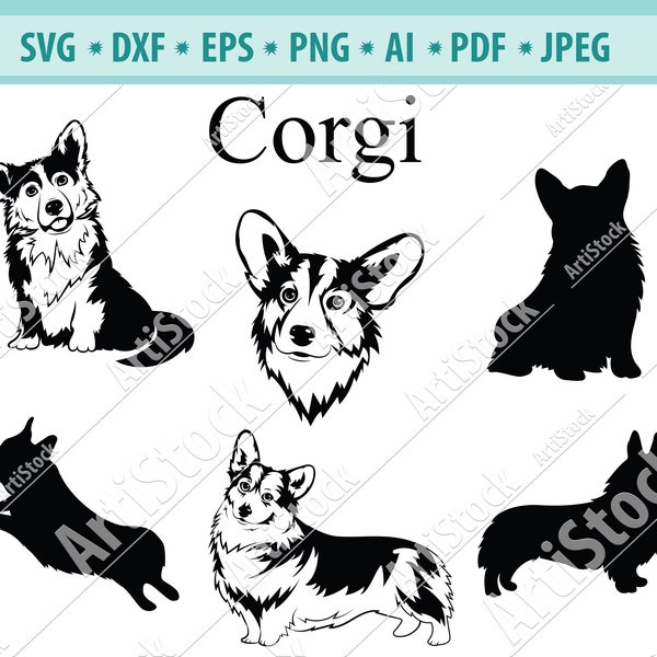 Corgi Svg - Etsy