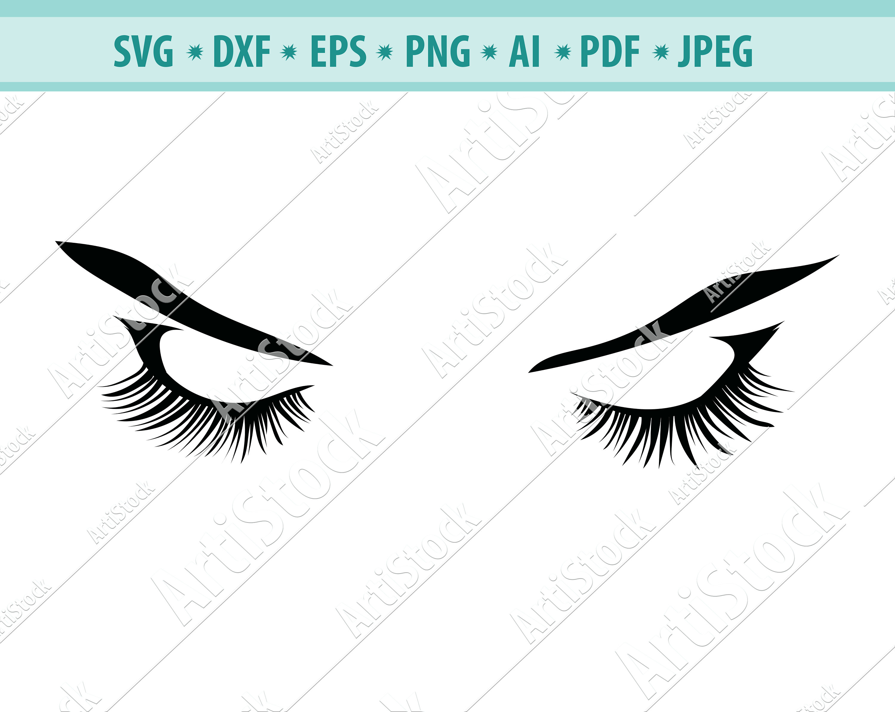Eyelashes Svg Eyes Svg Beauty Svg Make up Svg Eye Lashes - Etsy
