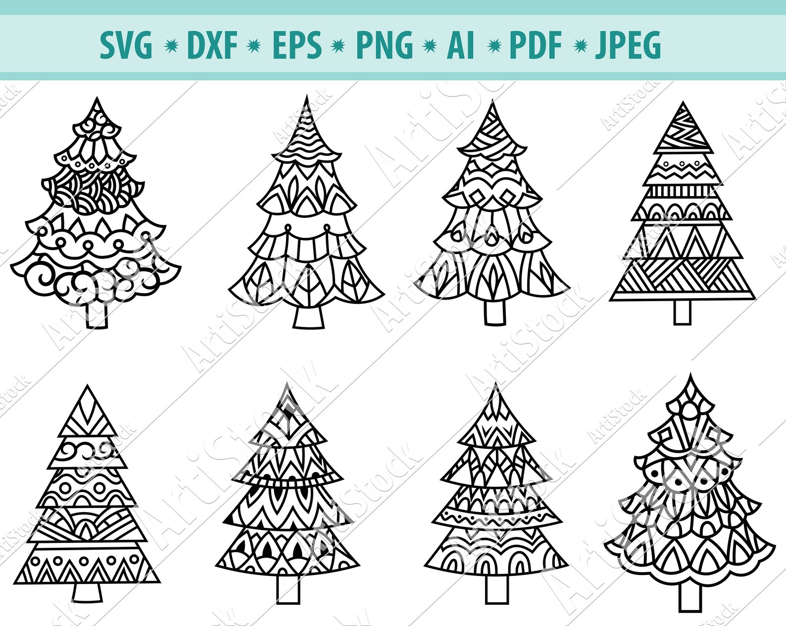 Christmas Tree Svg Christmas svg christmas tree cut file | Etsy