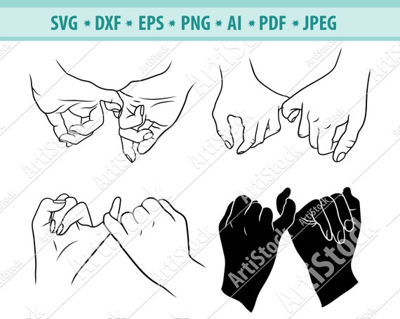 Pinky Promise SVG Pinky Swear SVG Svg Cutting File File for - Etsy