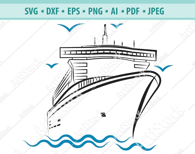 Cruise Ship SVG Cruise SVG Boat SVG Ship Svg Nautical - Etsy