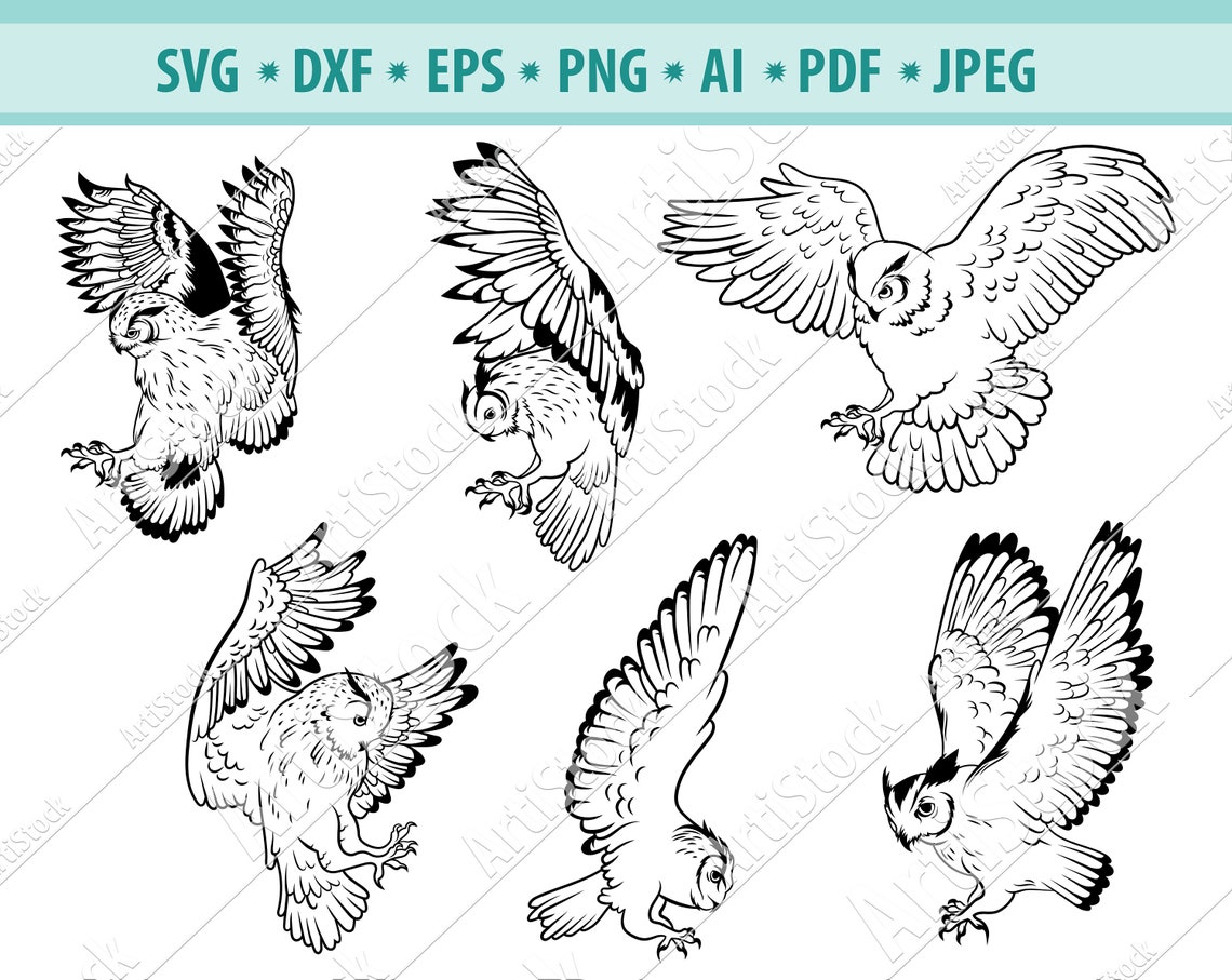 Owl SVG Bundle Owl SVG Owl Clipart Owl Cut Files for | Etsy