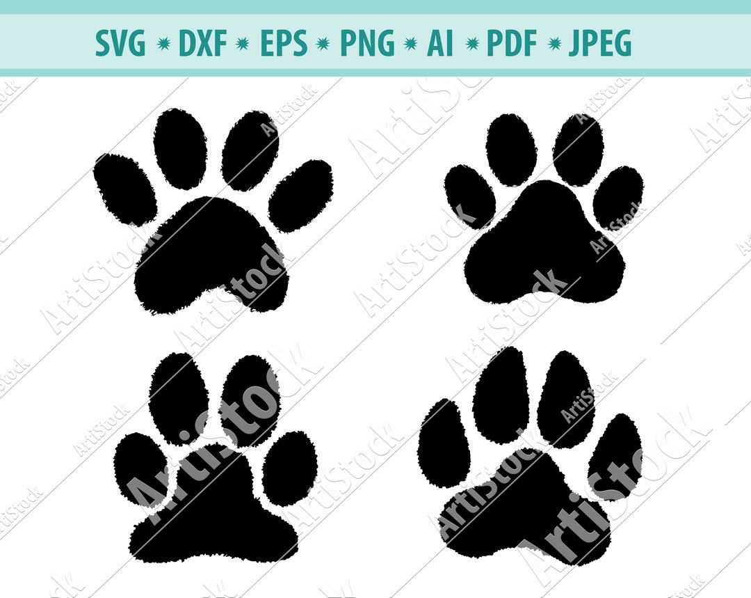 Paw SVG Bundle, Pet Paw Svg, Dog Paw SVG, Paw Print SVG, Cat Paw Svg ...