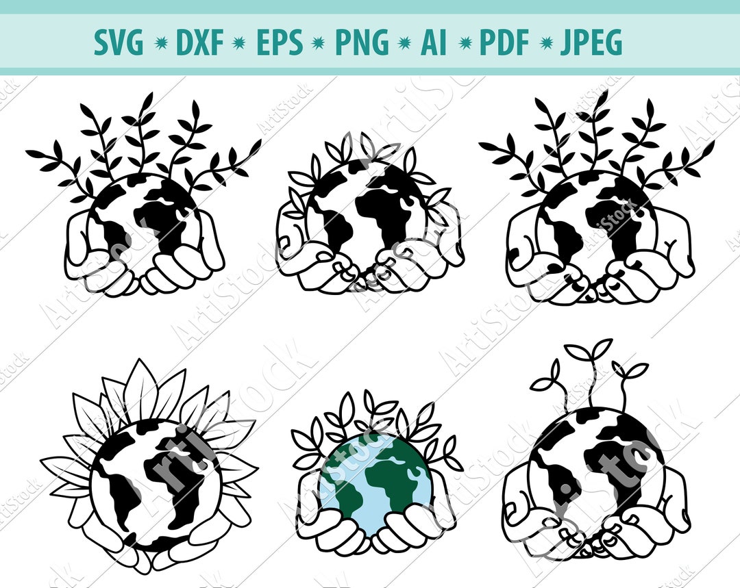 Earth Svg, Earth Clipart, Globe Svg, Earth Day Svg, Earth Vector, Earth ...