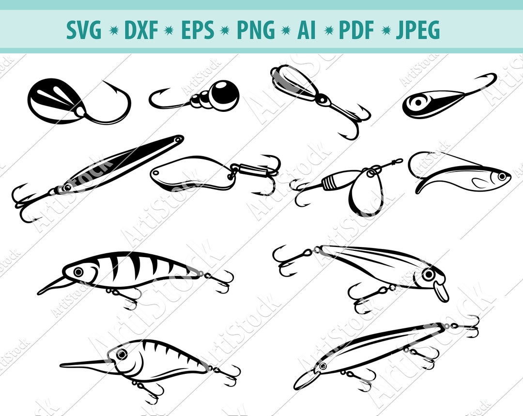 Fishing Bait Svg, Fishing Svg, Fishing Clipart, Fishing Files for ...