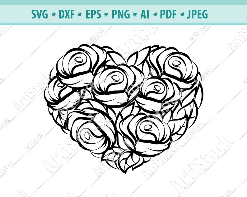Heart SVG File Love Svg Valentines Day SVG Heart Cut File - Etsy