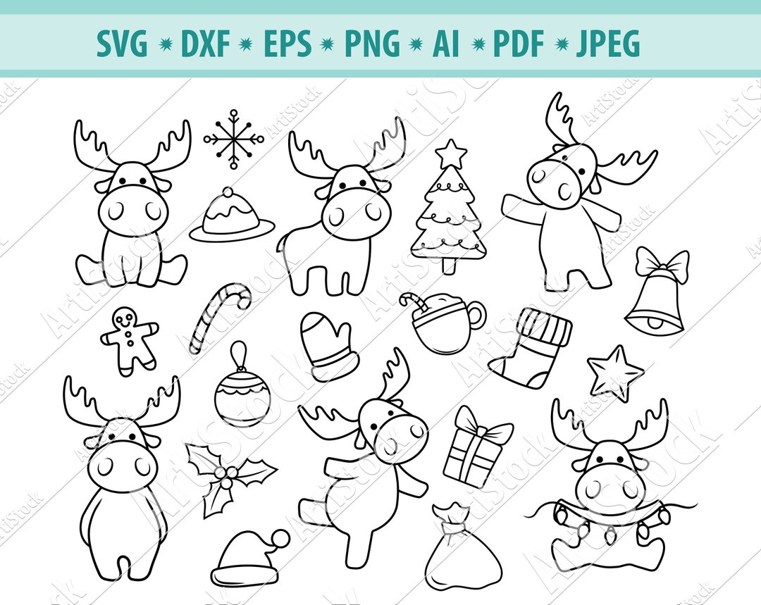 Reindeer Svg, Christmas Reindeer Svg, Holiday Svg, Deer Cut Files ...
