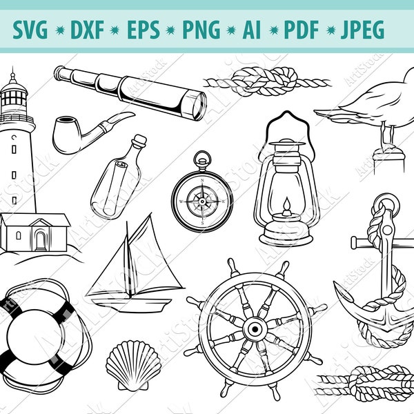 Nautical Svg - Etsy