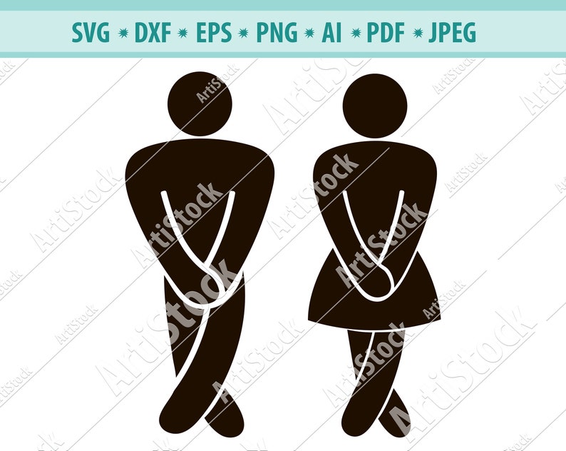 Restroom SVG Restroom sign SVG Restrooms Door sticker | Etsy