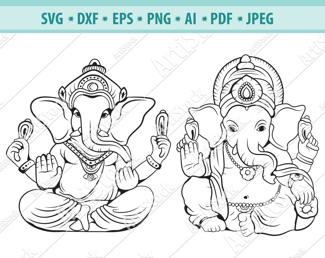 Ganesha Svg, God Ganesha Svg, Indian God Svg, Hindu Elephant, Indian ...