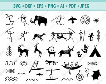 Rock Carvings Svg - Etsy