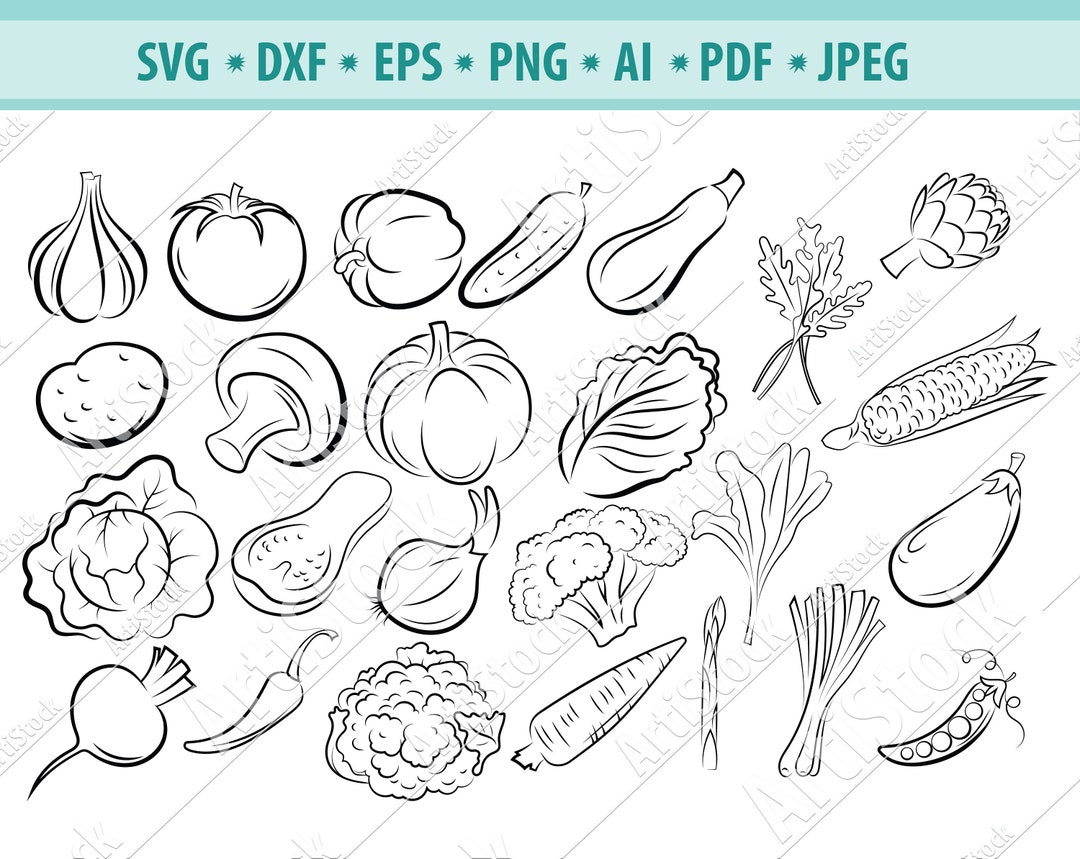Vegetables SVG Bundle, Vegetables SVG, Clipart, Vegetables Cut Files ...