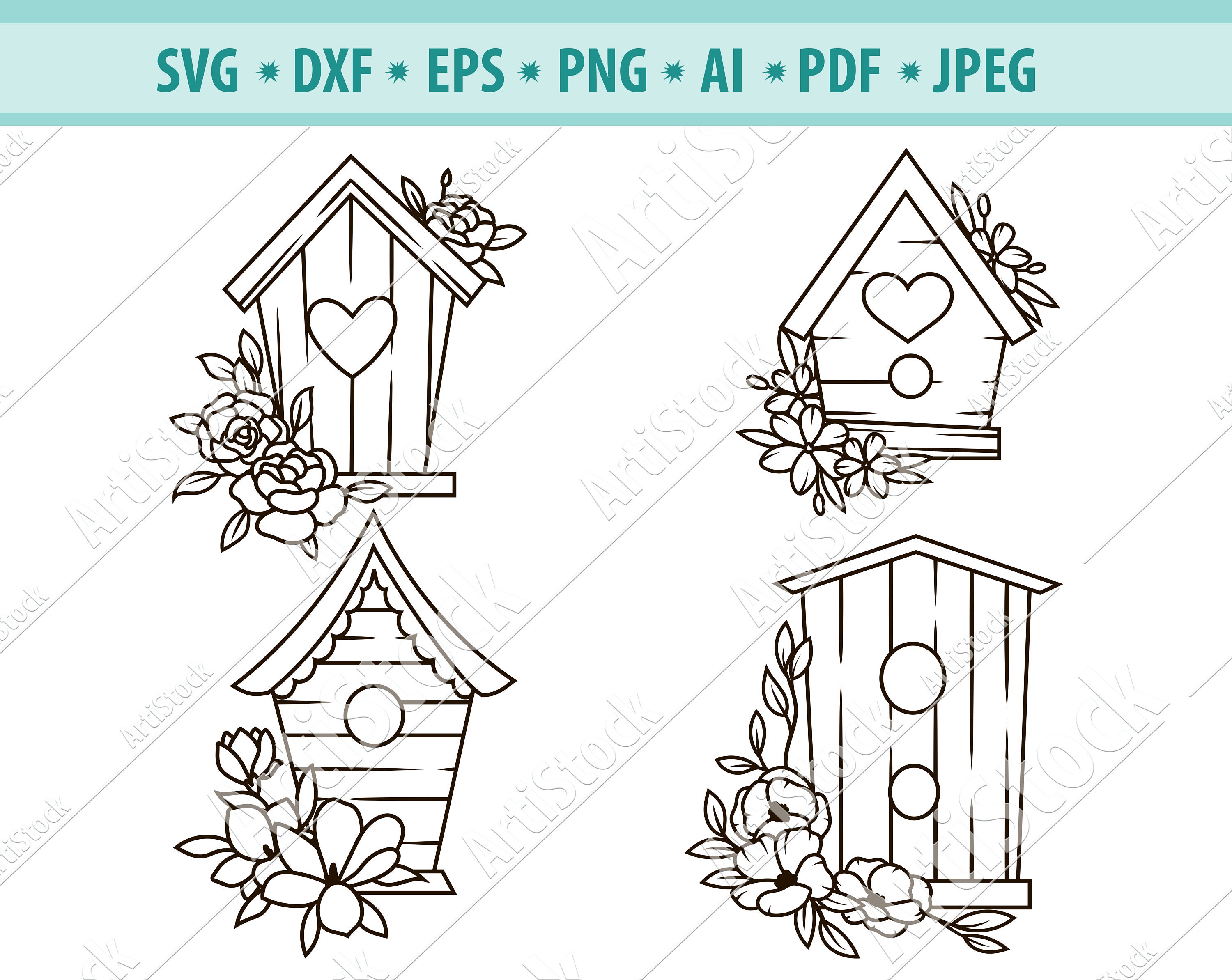 Bird House Clipart