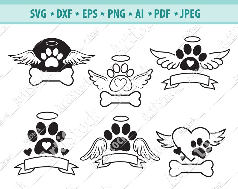Pet Memory SVG Dog Memorial Svg Cat Memorial Svg Angel - Etsy