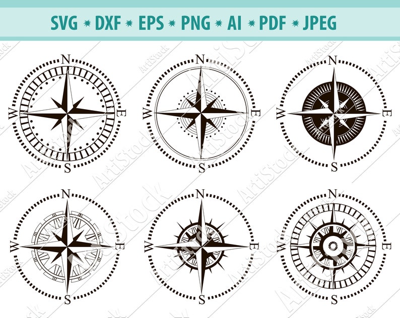 Rose of Winds SVG Nautical SVG Marine Svg Nautical Svg | Etsy