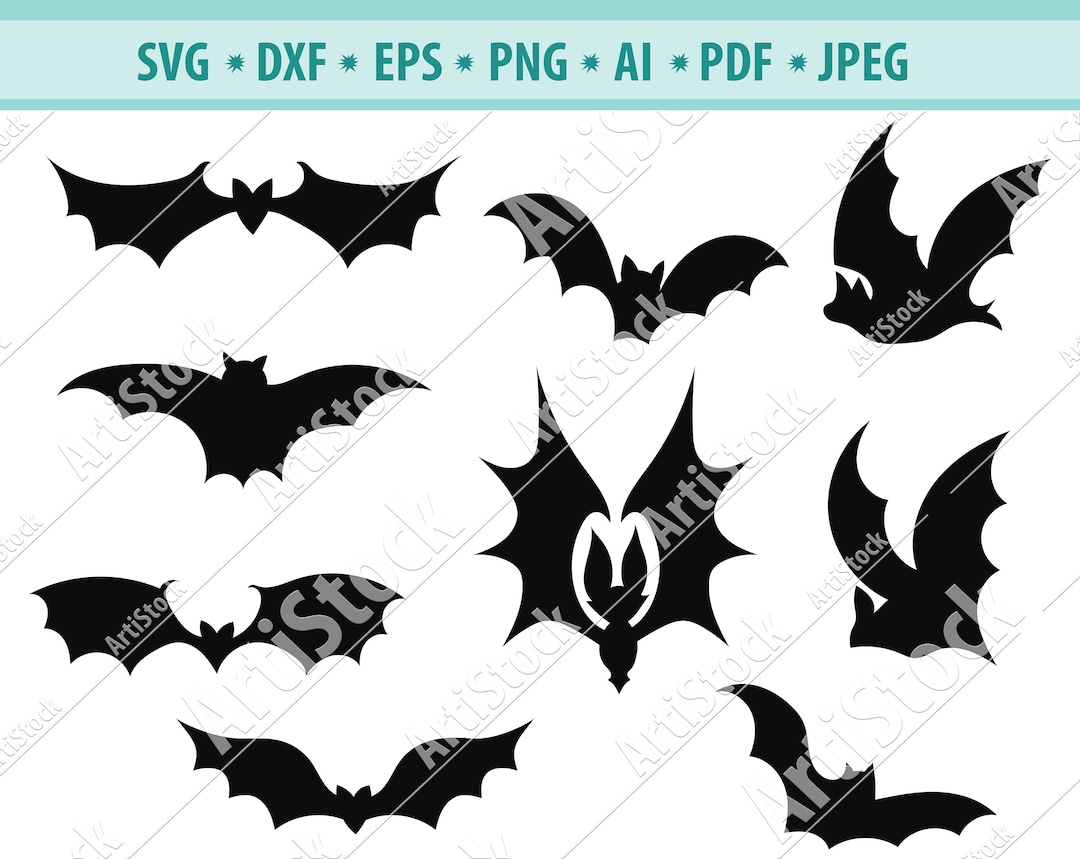 Bat SVG Bundle, Bat SVG, Halloween Bat SVG, Bat Cut Files for ...