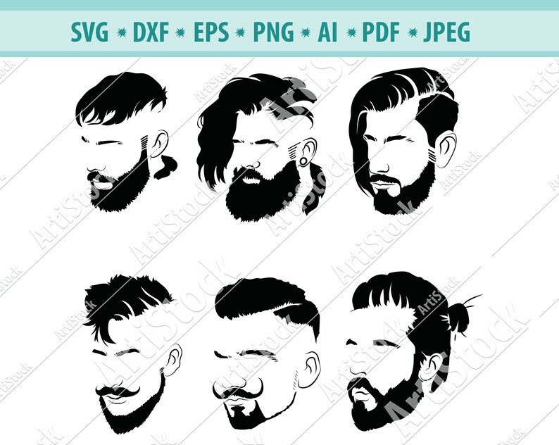 Beard Man SVG Beards Svg Beard Svg Beard Clipart Beard Man - Etsy Canada