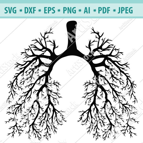 Lung Svg - Etsy