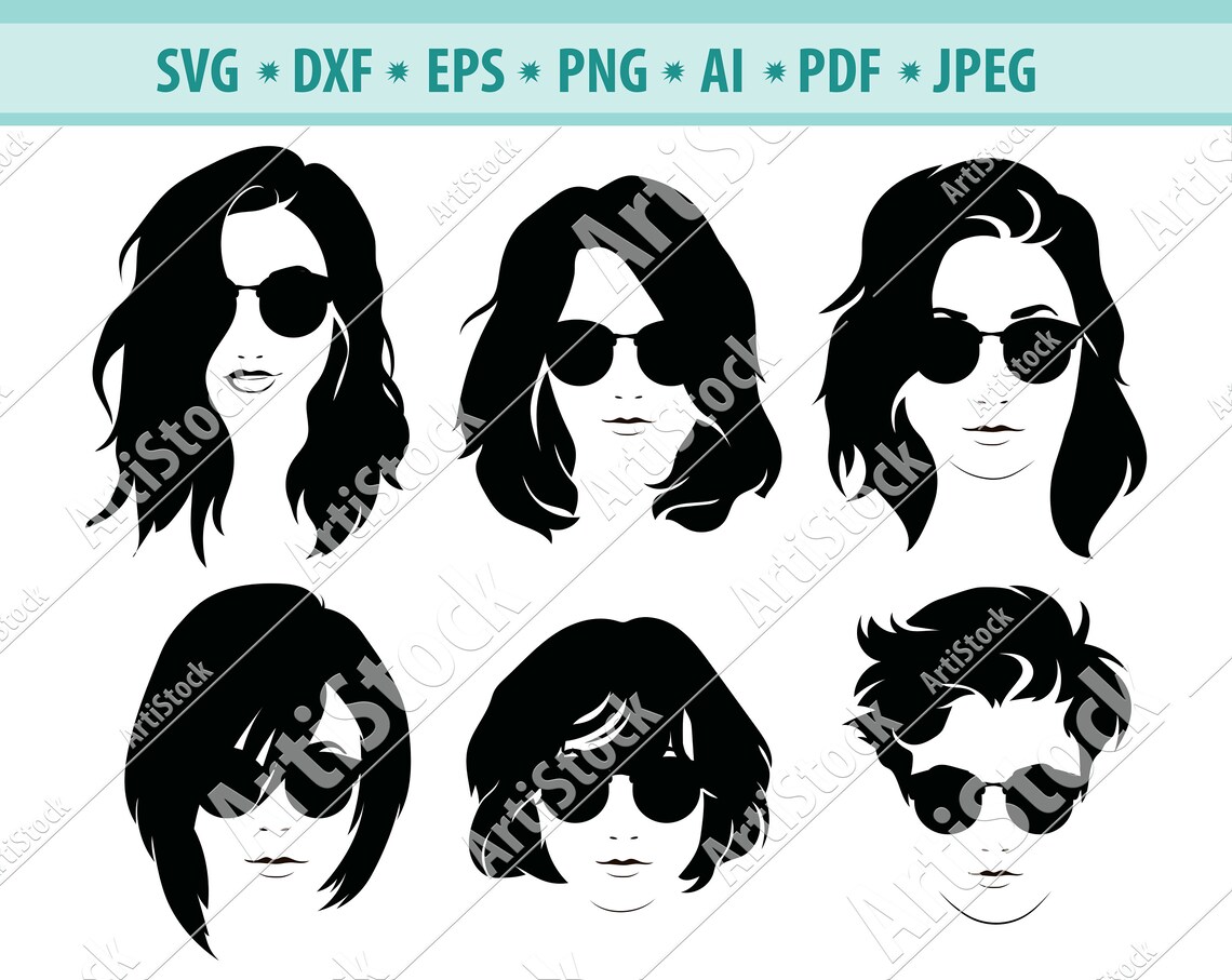 Woman's Face Svg Woman Svg File Girl SVG Instantly - Etsy