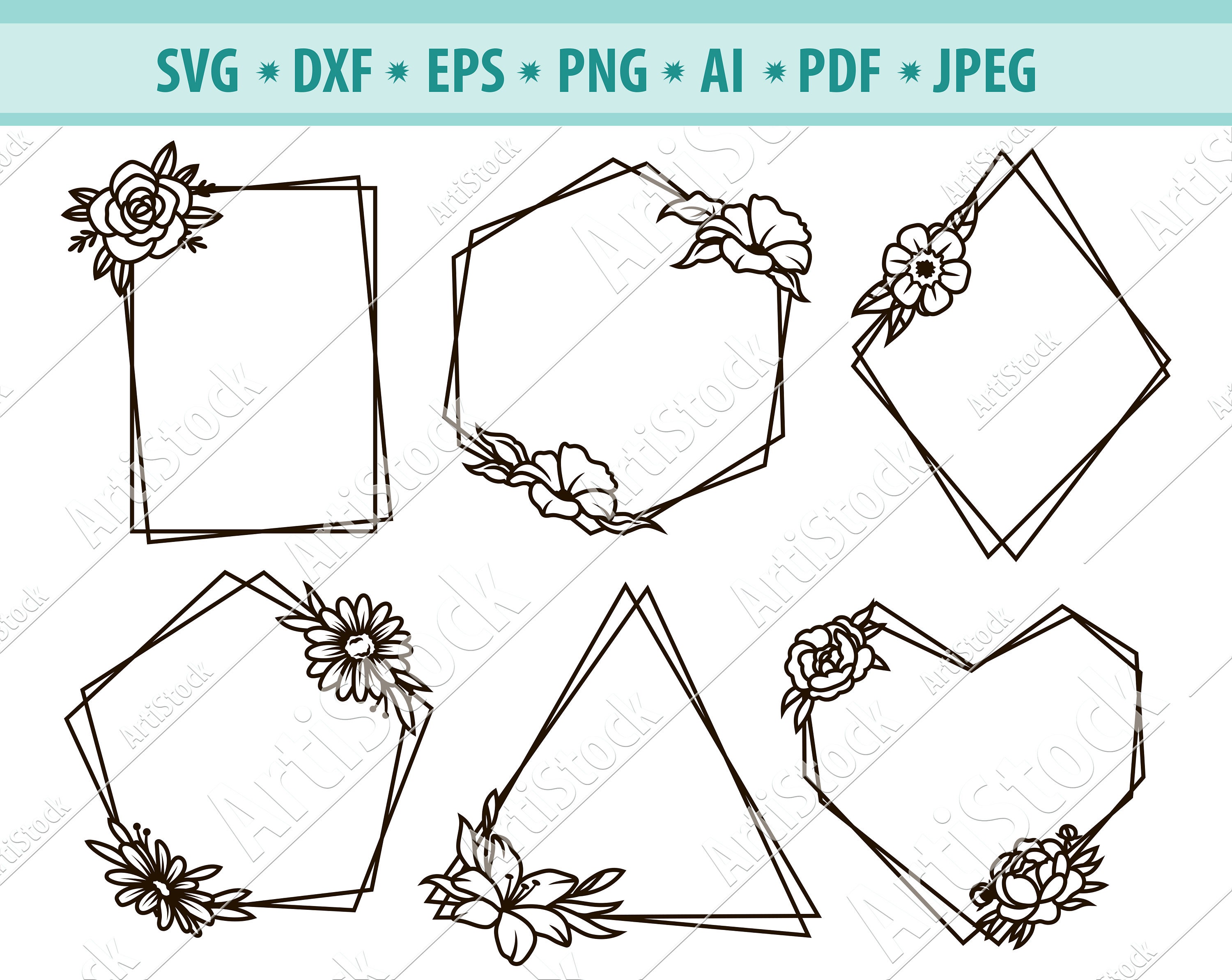 Floral Square Frame Svg Floral Border Svg Flower Border Svg Etsy | My ... Floral Square Frame Svg Floral Border Svg Flower Border Svg Etsy | My ...
