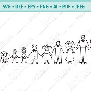 Stick Family Svg Bundle, Stick Family Cut Files, Stick Family Clipart ...