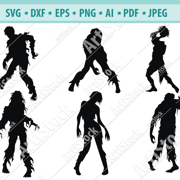 Zombie Svg Files - Etsy