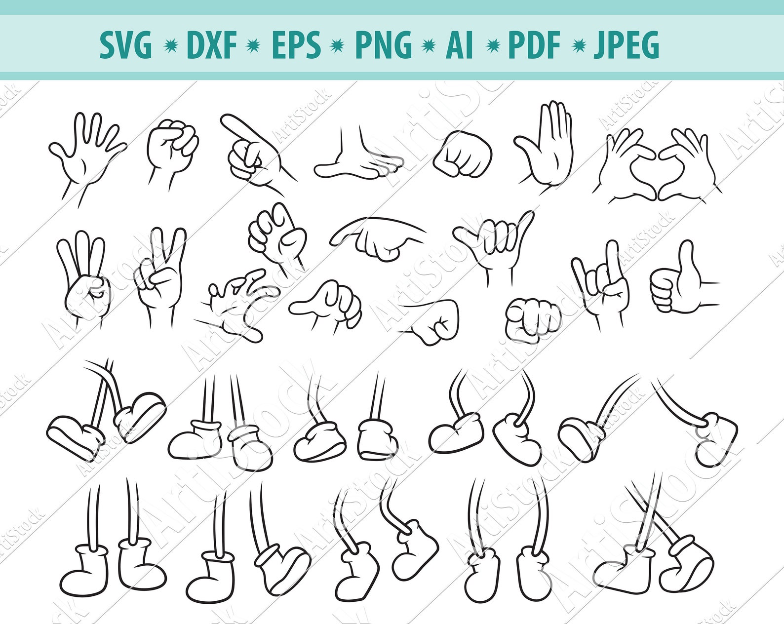 Cartoon Legs Svg, Funny Gesture Svg, Cartoon Hand Sign Svg, Small Leg ...
