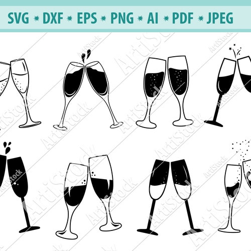 Toast Svg Toasting Svg Celebrate Svg Celebration Svg - Etsy Australia