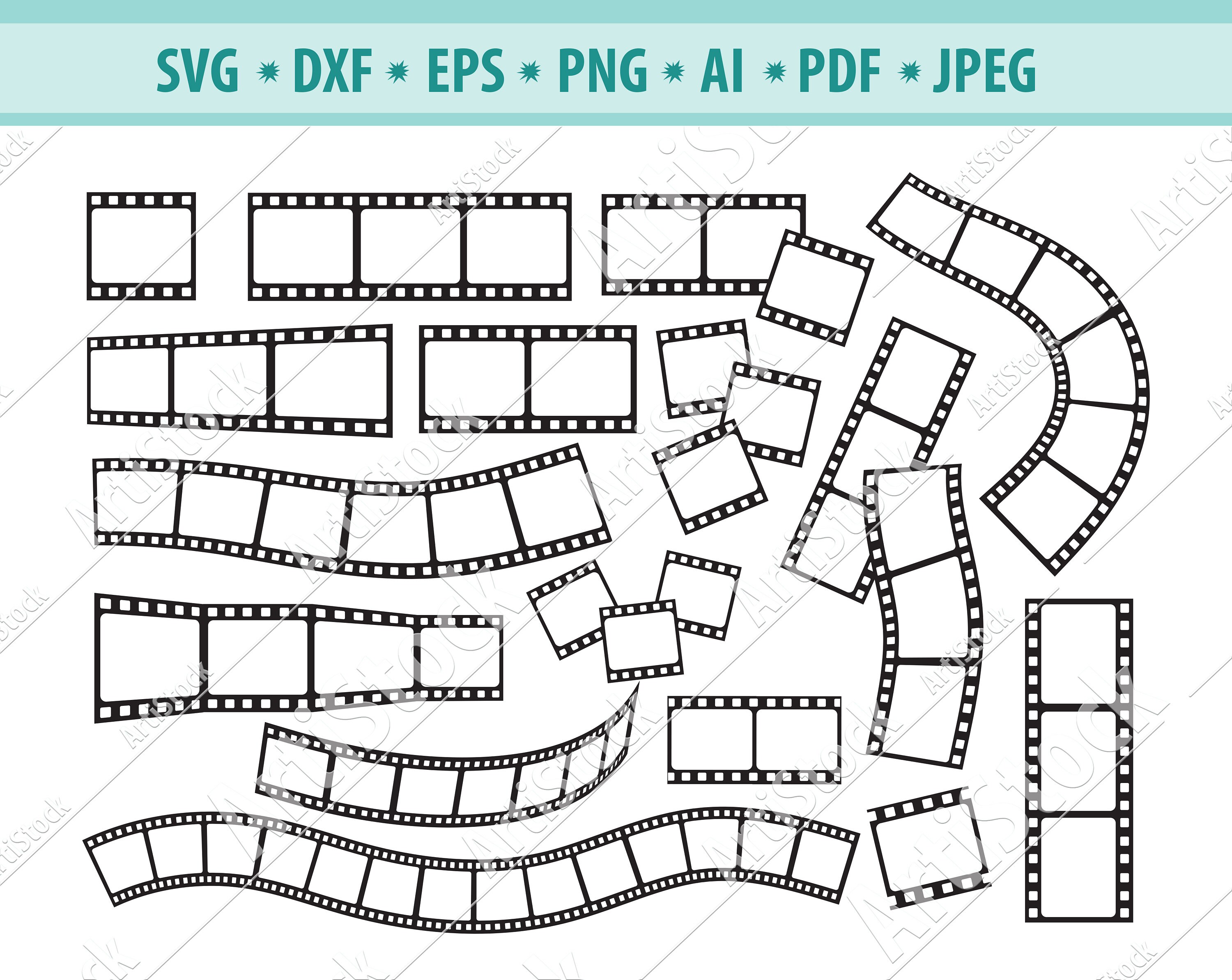 Camera Film Strip SVG, Photo Svg, Film Svg, Photo Strip Clipart ...