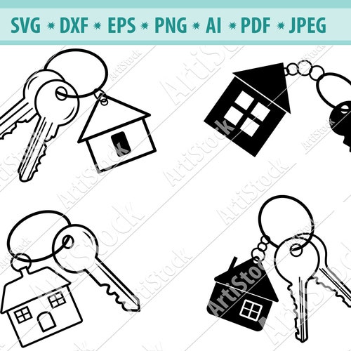 House Svg House Keys Svg Keys Ring Svg Realtor Logo Svg - Etsy Canada