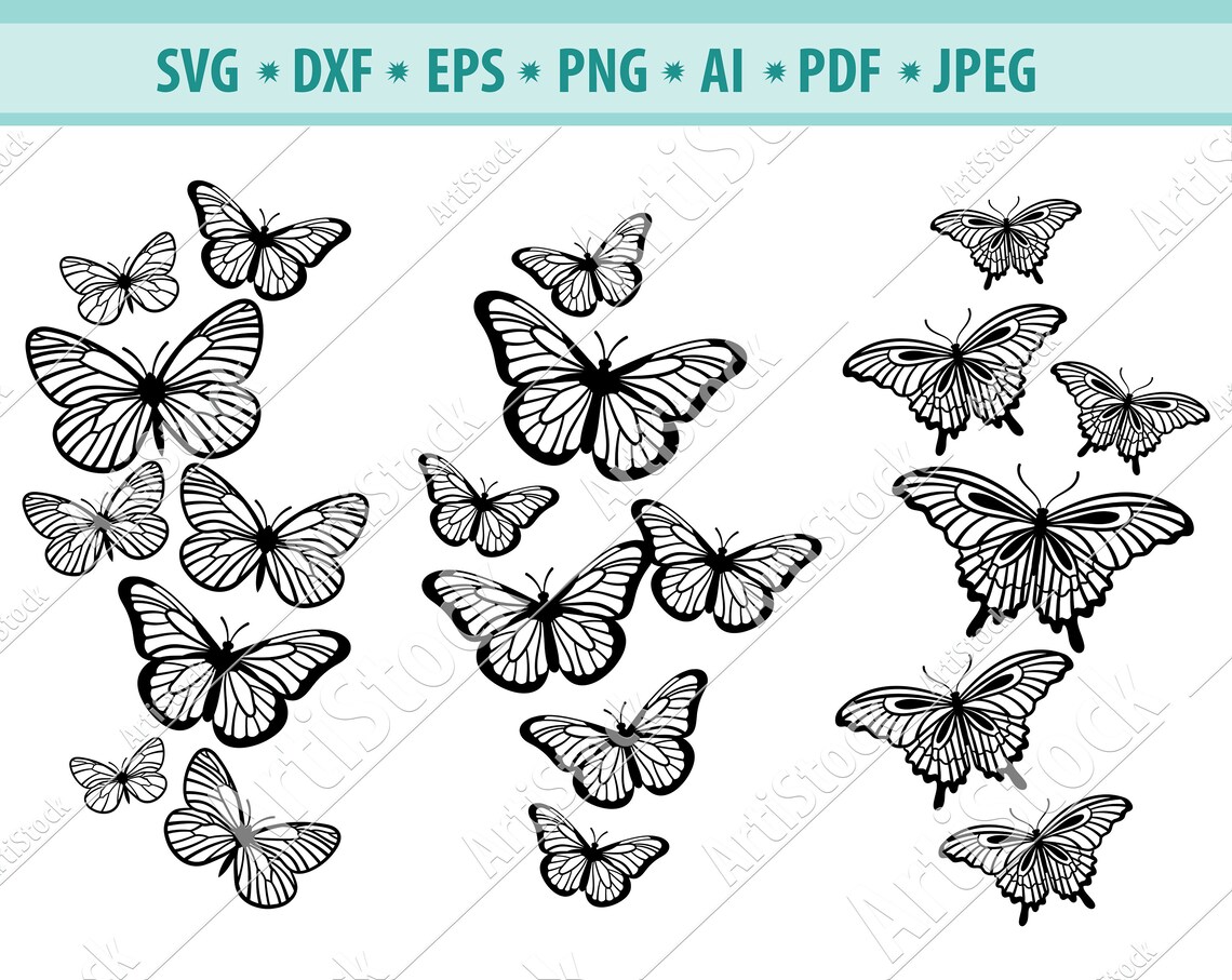 Papillons SVG, Butterfly Svg,Butterfly SVG Cricut,Butterfly Svg ...