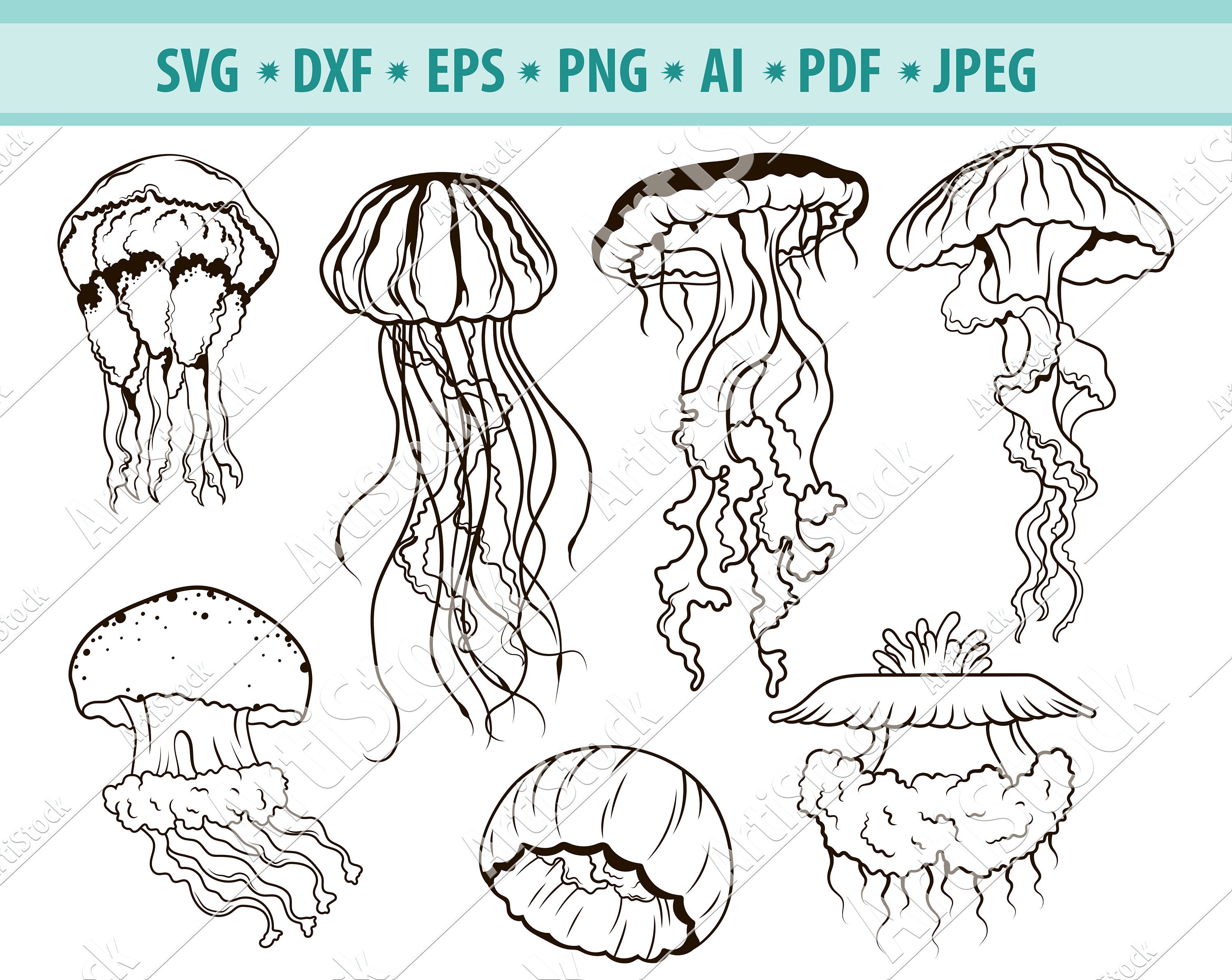 Clip Art Jelly Fish