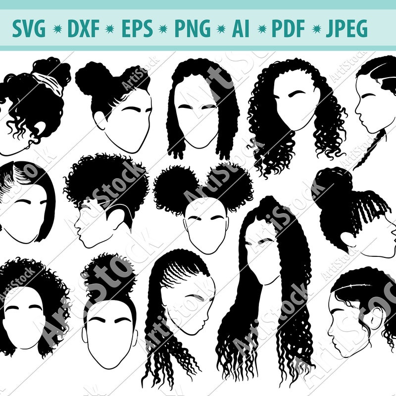 Black Woman Svg - Etsy