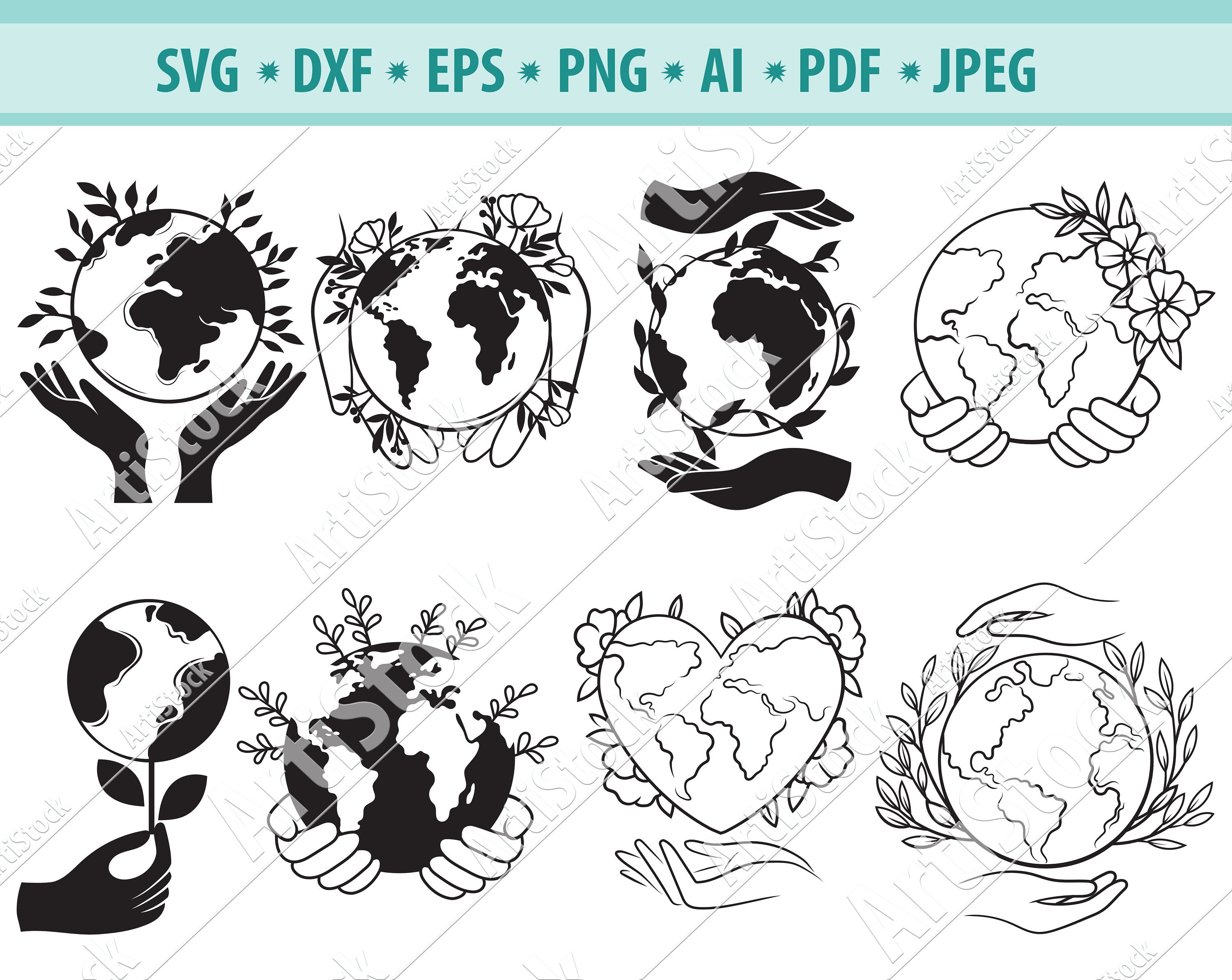 Earth Svg, Earth Day Svg, Earth Clipart, Globe Svg, Earth Vector, Earth ...