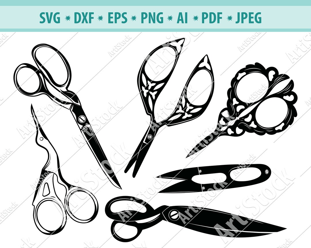 Scissors SVG Bundle, Scissors SVG, Scissors Clipart, Scissors Cut Files ...