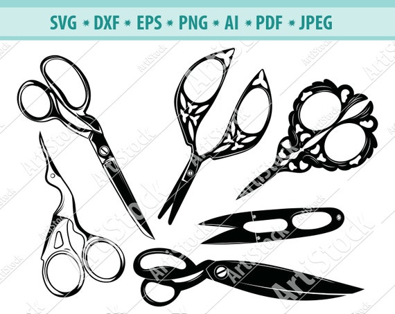 Scissors SVG Bundle Scissors SVG Scissors Clipart Scissors | Etsy