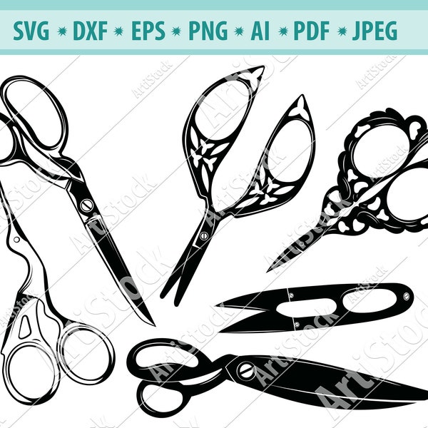 Scissors Svg - Etsy