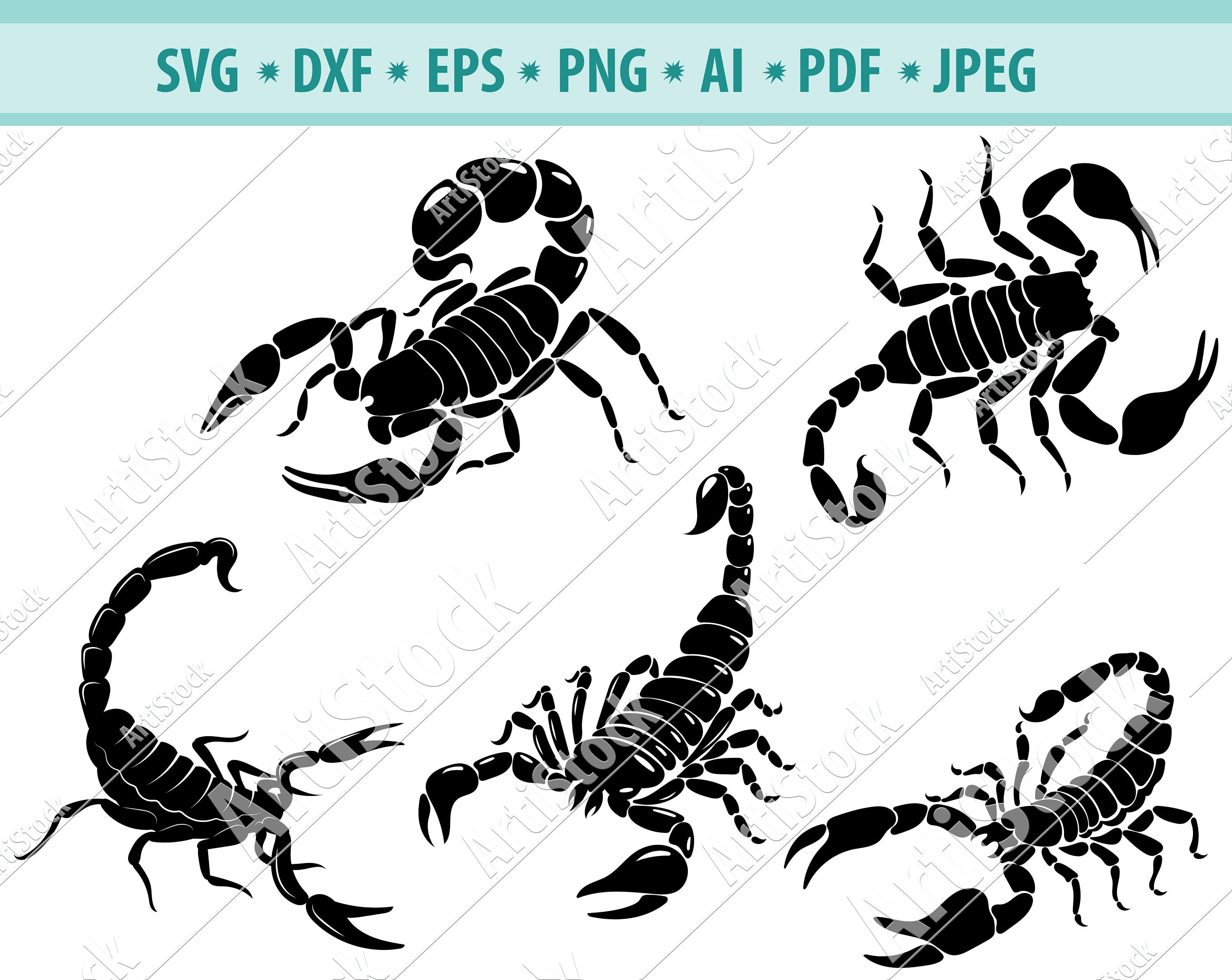 Scorpions SVG Scorpion cut file Scorpion clip art Scorpion | Etsy