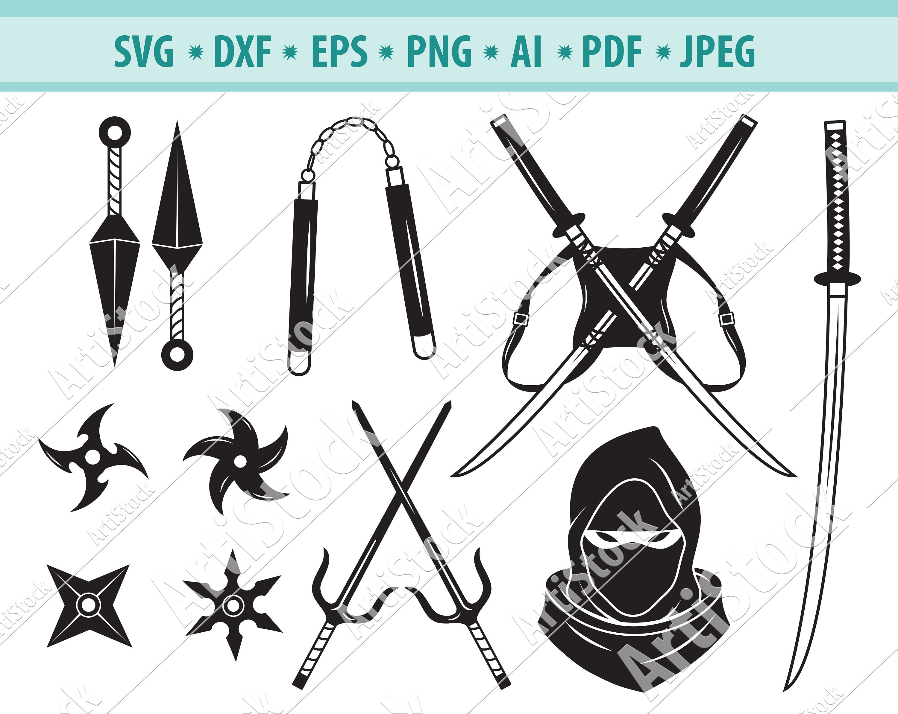 Ninja Weapon Svg Ninja Star SVG Shuriken SVG Ninja Item - Etsy Ireland