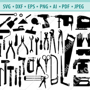 Worker Tools Set SVG Construction Tool Svg Building Tools | Etsy