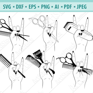Hair Hustler Svg Hairstyle Svg Barbershop SVG Hair Stylist - Etsy