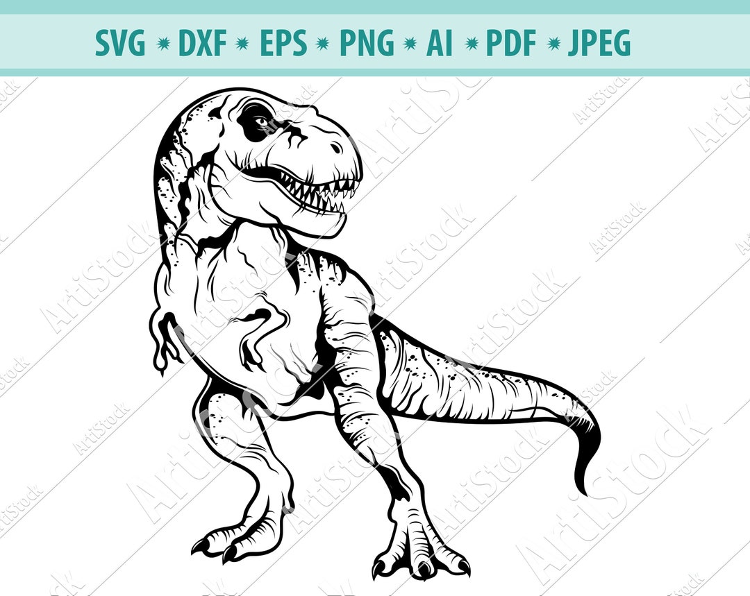 T-rex SVG, T-rex SVG, Trex SVG, Dinosaur Svg, T-rex Clipart, T-rex ...