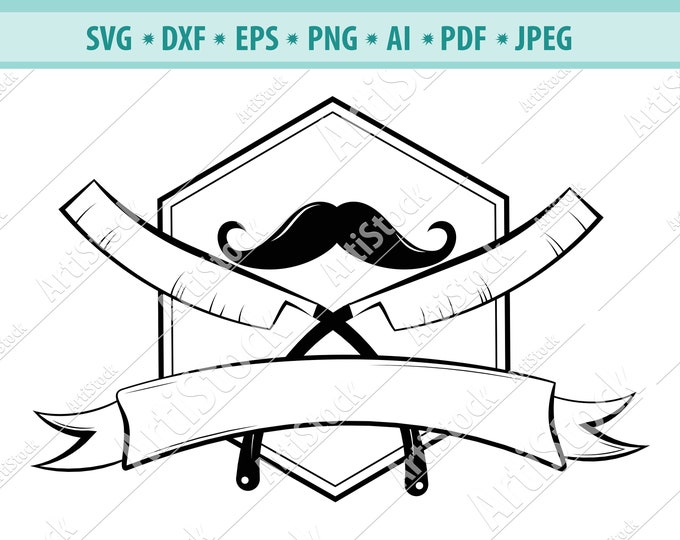 Beard Style Guide Poster,40 Clipart, Scalable, Printable, PDF, SVG, NPG ...
