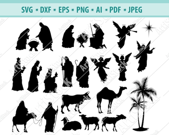 Nativity SVG Nativity Scene Svg Christmas SVG Holiday | Etsy Canada