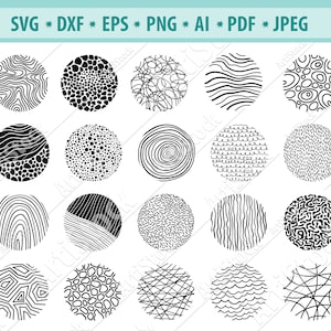 Texture Round Shape Svg Round Pattern Svg Circle Patterns - Etsy UK