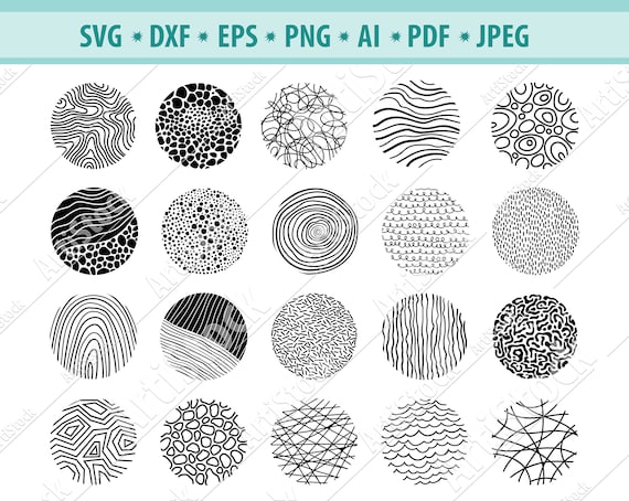 Texture Round Shape Svg Round Pattern Svg Circle Patterns | Etsy