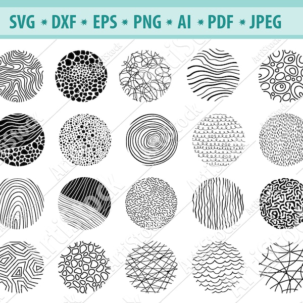 Circle Patterns Svg - Etsy