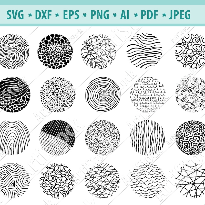 Circle Patterns Svg - Etsy