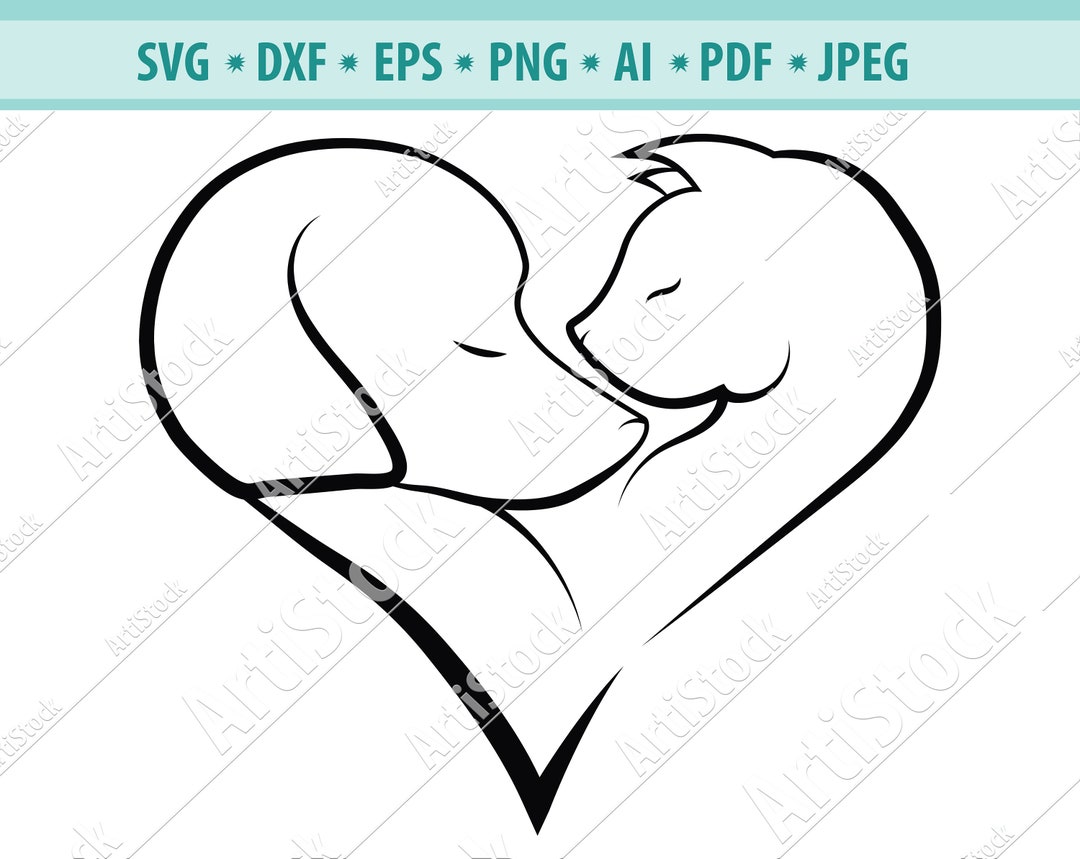Cat & Dog SVG DXF PNG Cricut Silhouette Cut Files, Paw Medical Pet ...