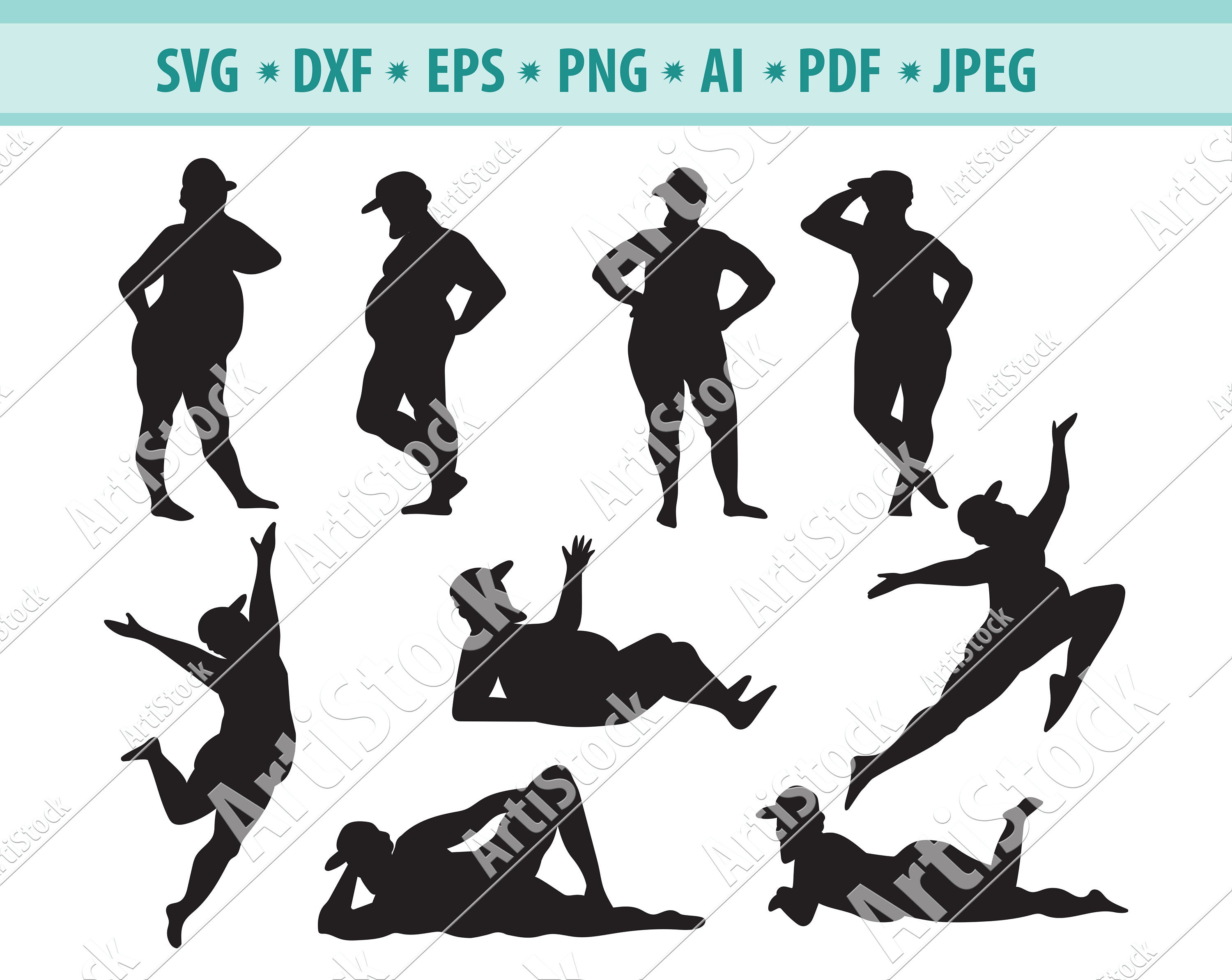 Fat Man SVG, Funny Guy SVG, Man Body Svg, Posing Man Svg, Father Day ...